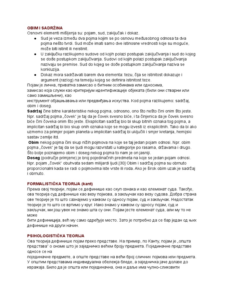 LOGIKA Skripta | PDF