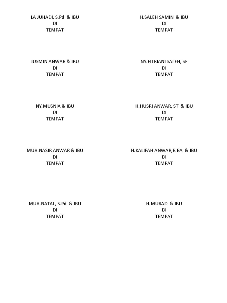 Stiker Undangan | PDF