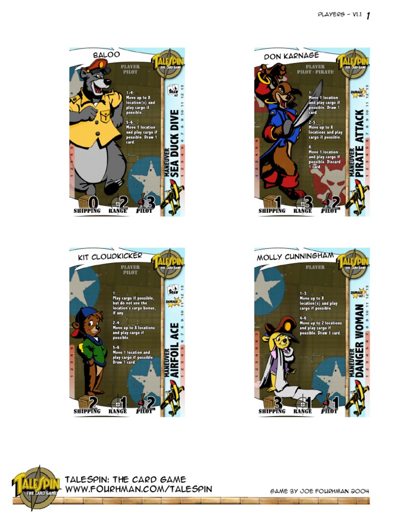 Tailspin Print and Play | PDF | Leisure | Transport