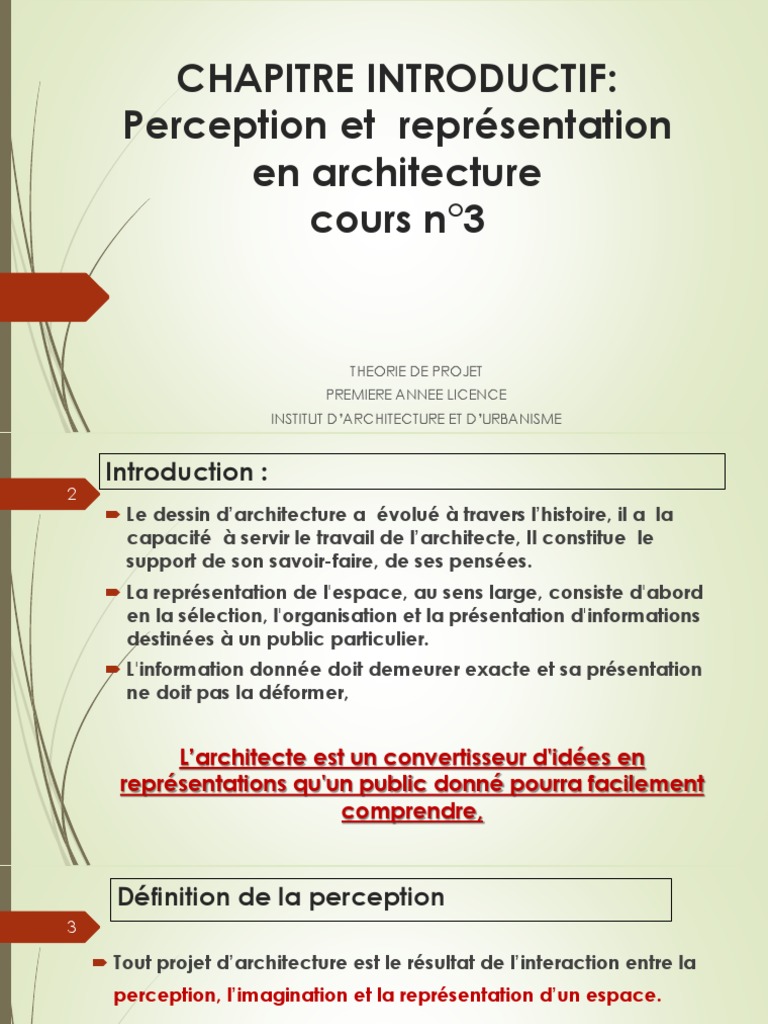 La Représentation. en Architecture | PDF | la perception | Informatique ...