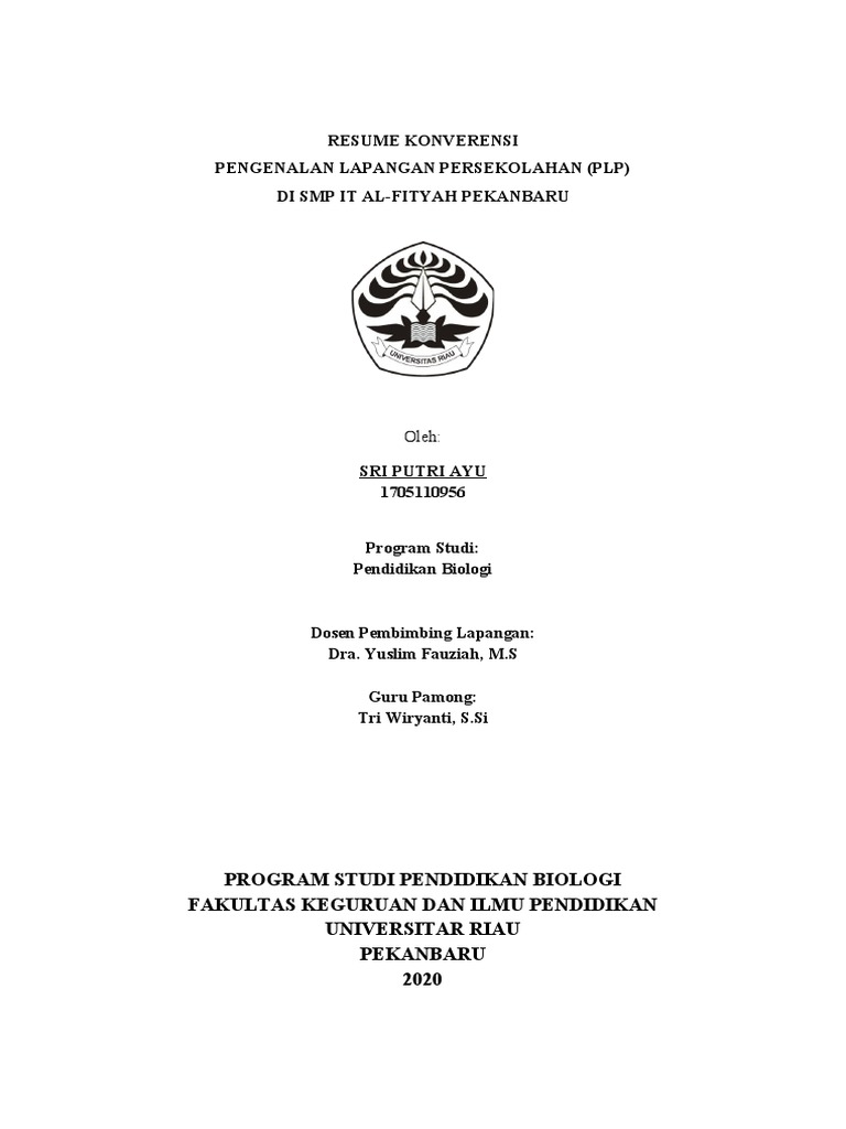Resume Konverensi Putri Ayu | PDF