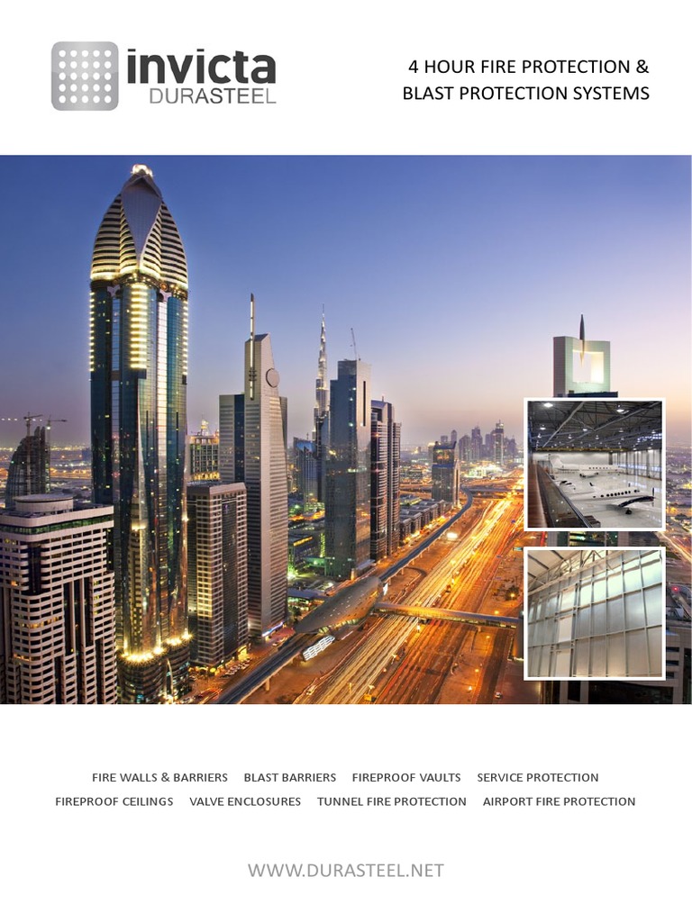 Invicta Durasteel Fire Blast Protection | PDF | Wall | Valve