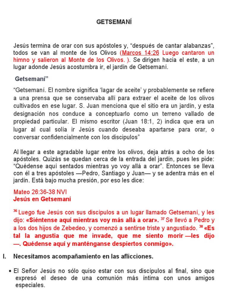 GETSEMANÍ | PDF | Oración | Pecado