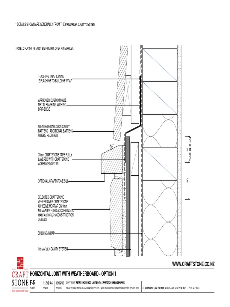 F5 Hortzontal Joint - Weather Board 2 | PDF