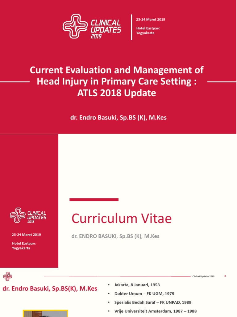 Symposium 3. Current Evaluation and Management of Head Injury in ...