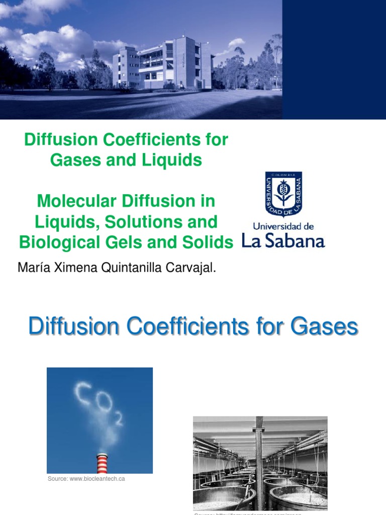 Clase 9 | PDF | Diffusion | Gases