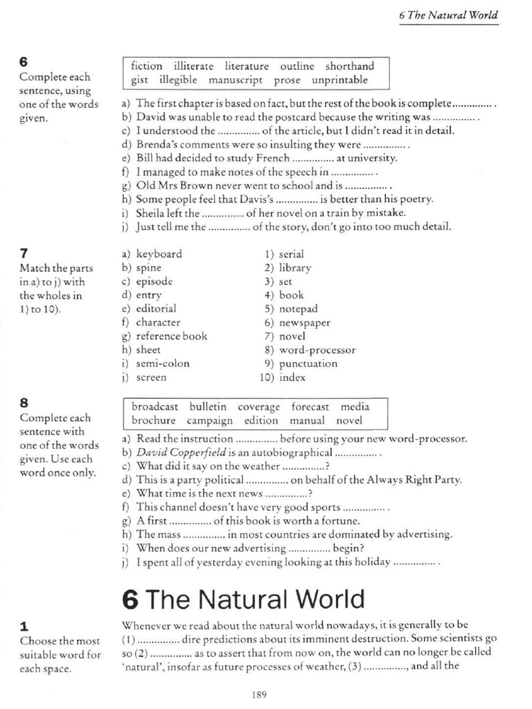 6 Natural World | PDF