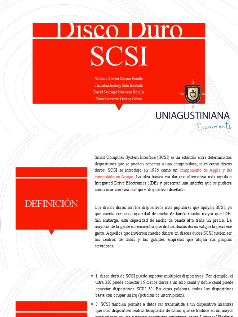 Disco Duro SCSI | PDF | Disco duro | Hardware de la computadora