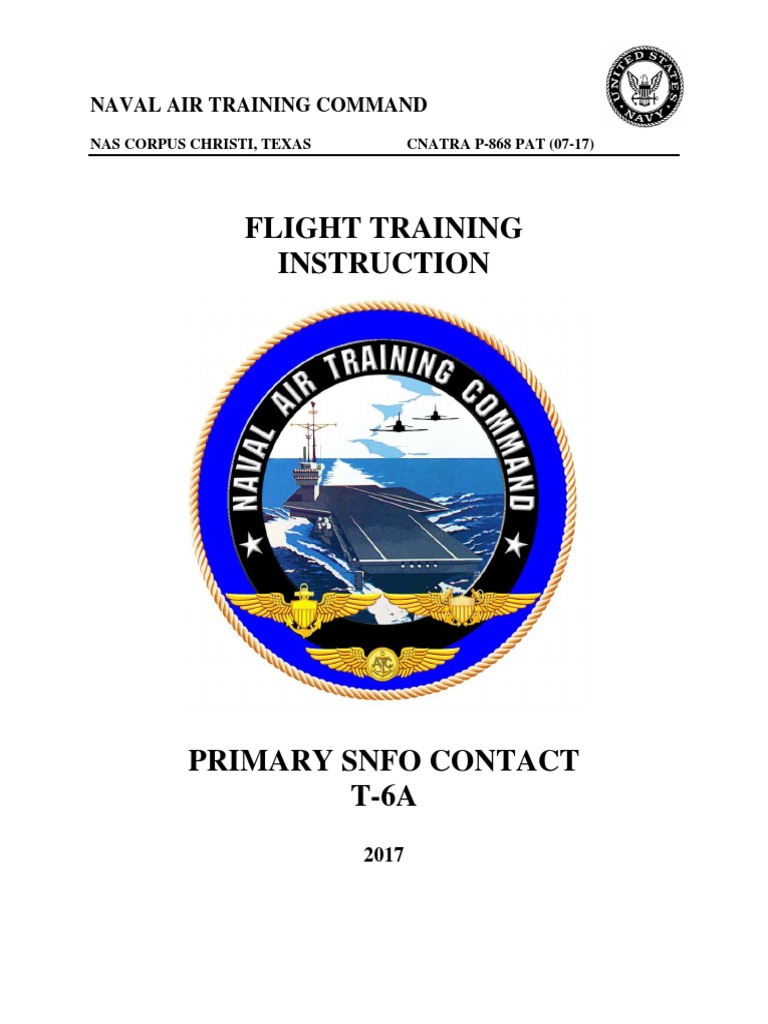 Flight Training Instruction Primary NFO-WSO CONTACT | PDF | Flight ...