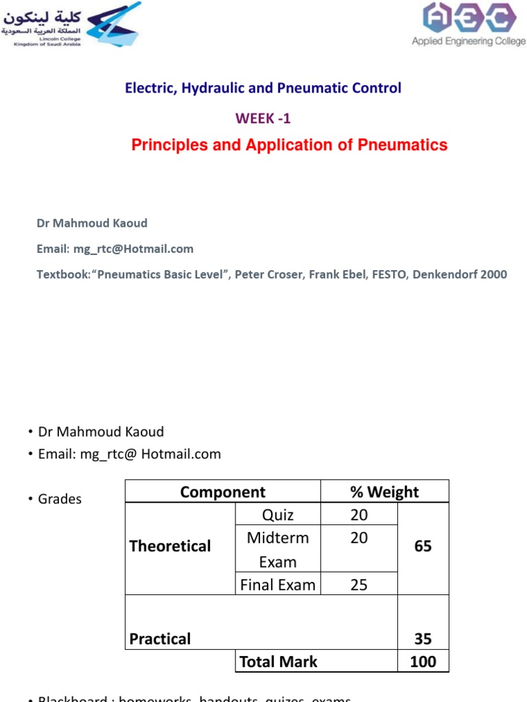 EHP-5 Pneumatics and Hydraulics COURSE 2-1441-1442 New Update | PDF ...