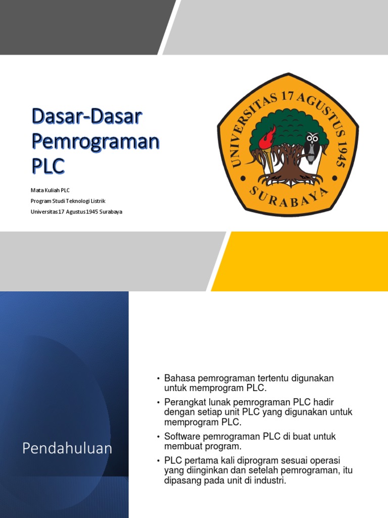 2 - Dasar-Dasar Pemrograman PLC | PDF