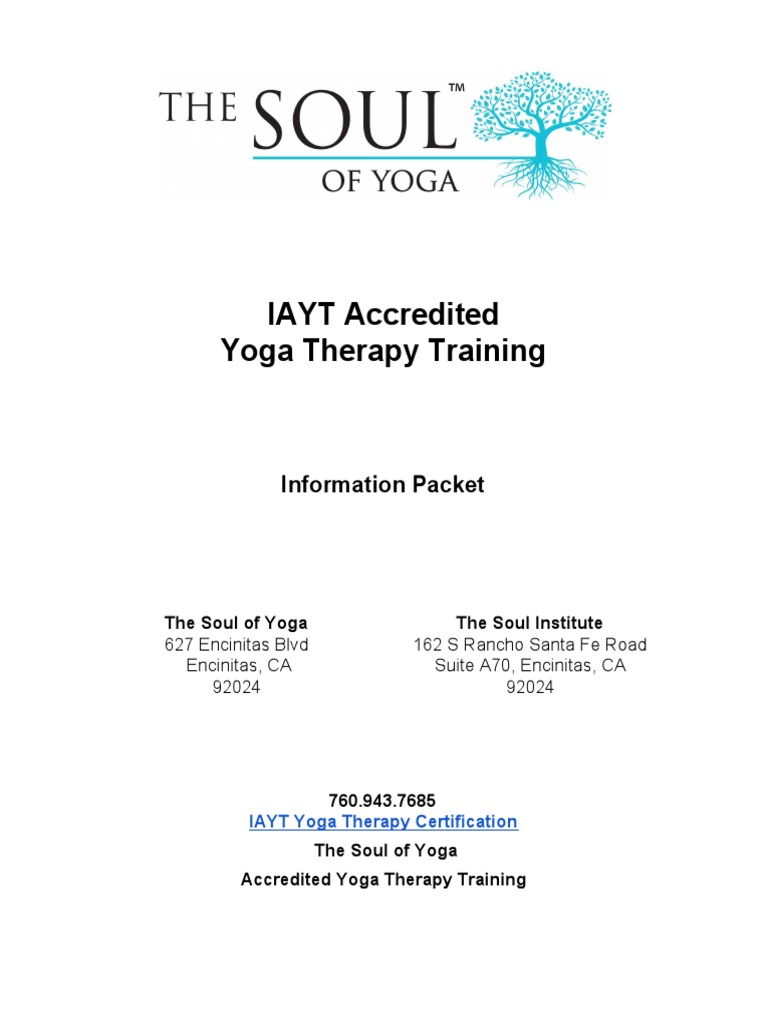 Yoga Therapy Info Packet 2.7.21 | PDF | Yoga | Psychological Trauma