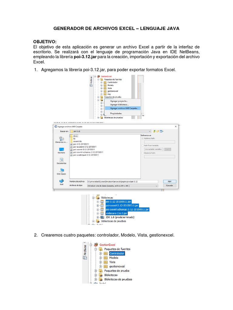 Generador de Archivos Excel - Programa Java | PDF | Java (lenguaje de ...