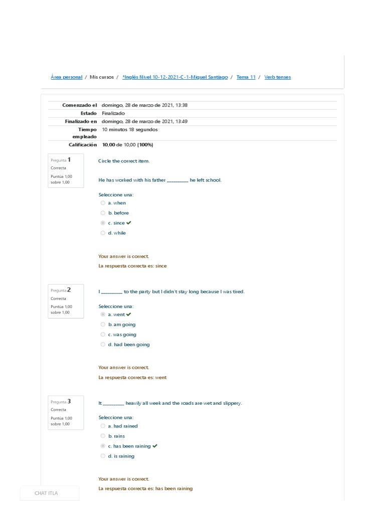 Verb Tenses_ Revisión Del Intento | PDF | Grammar | Linguistic Typology