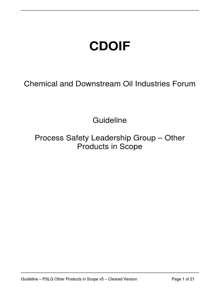 Guideline for Assessing Risk from Storage of Other Flammable Products ...