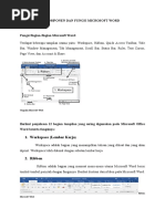 2 - Bagian-Bagian Dan Tampilan Microsoft Word Beserta Fungsinya | PDF