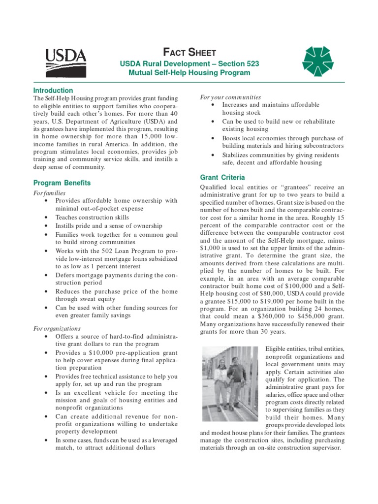 US RCAC Fact Sheet | PDF | Mortgage Loan | Affordable Housing