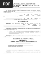 Deed of Extra Judicial Settlement With Waiver and Donation | PDF ...