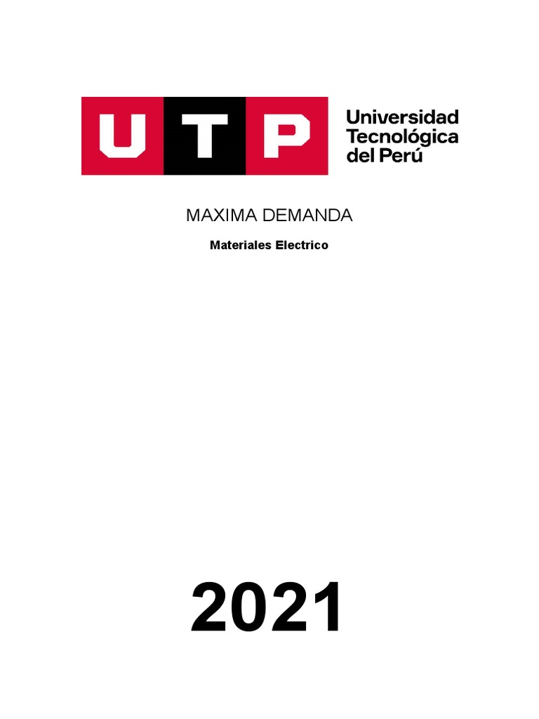 Definición y Cálculo de Demanda Máxima | PDF | Subestacion electrica ...