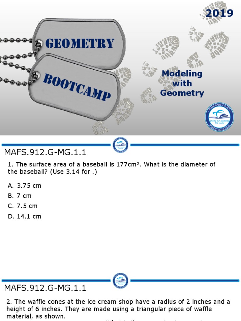Geometry BootCamp ("Modeling With Geometry") | PDF | Density | Volume