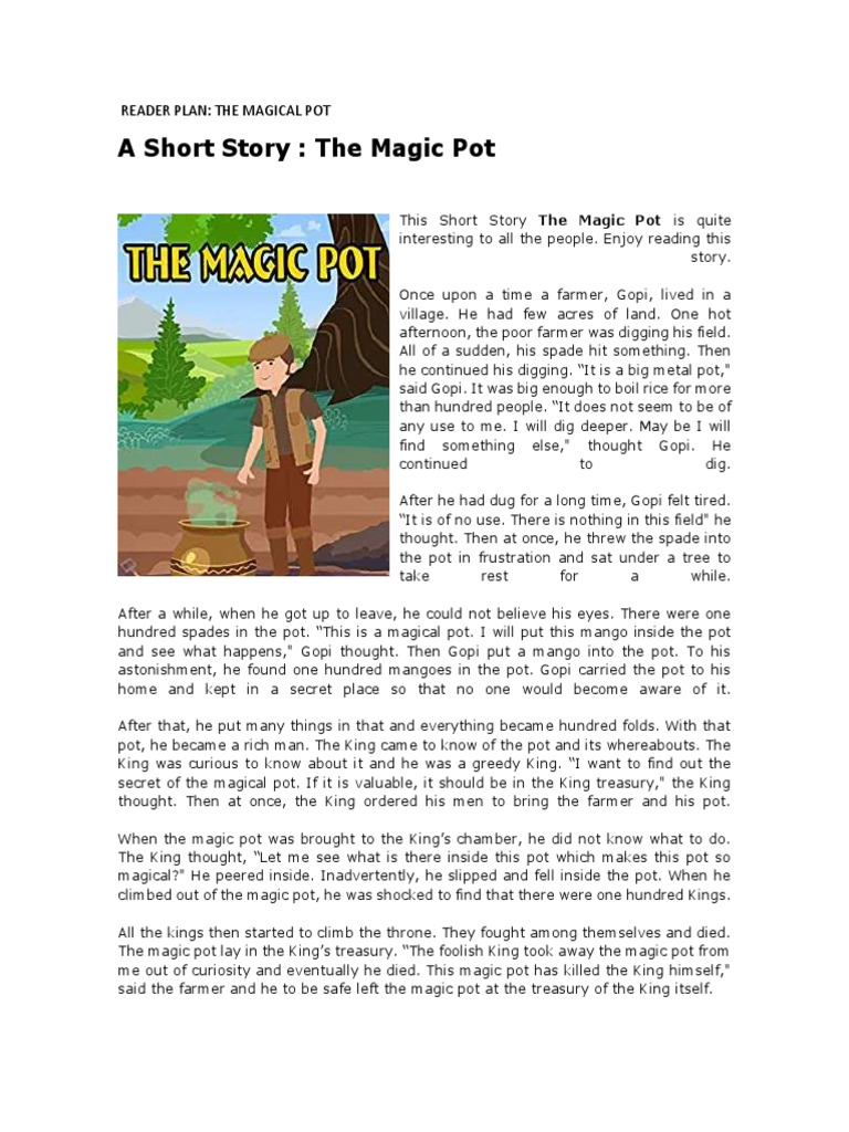A Short Story: The Magic Pot | PDF