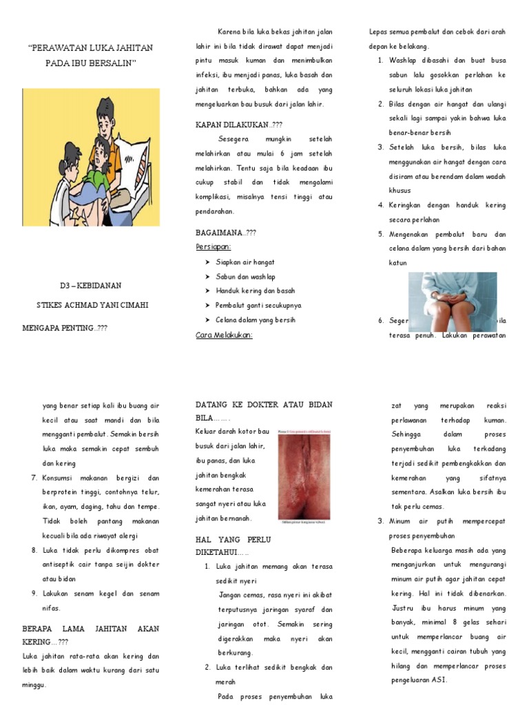 Leaflet Perawatan Luka Perineum | PDF
