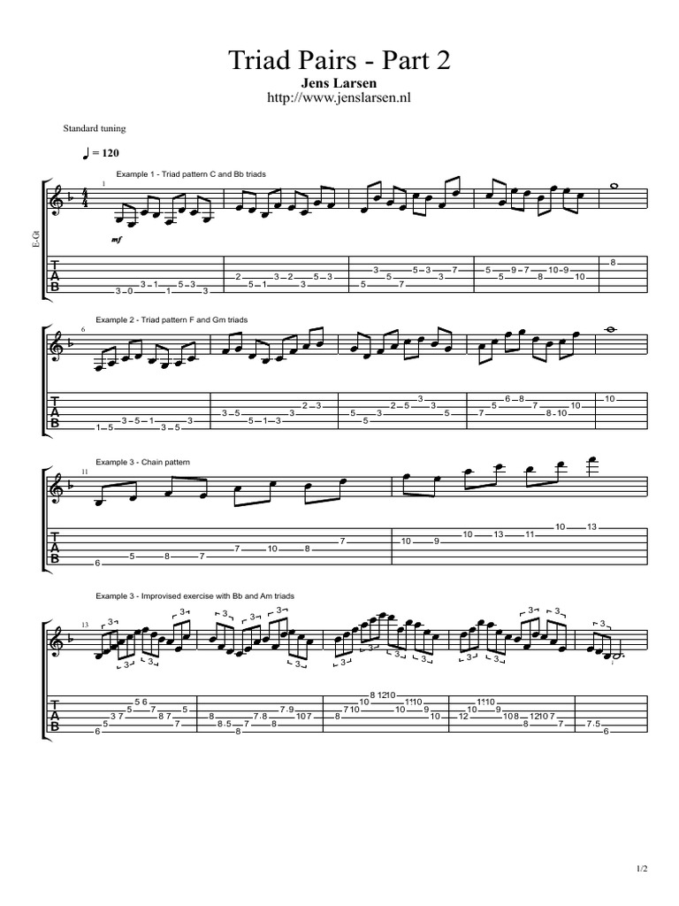 Triad Pairs Part 2 | PDF | Elements Of Music | Music Theory