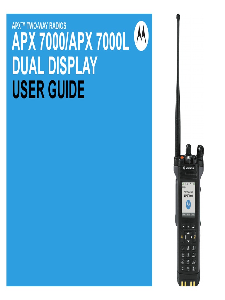 Apx Two-Way Radios Dual Display User Guide | PDF | Radio ...