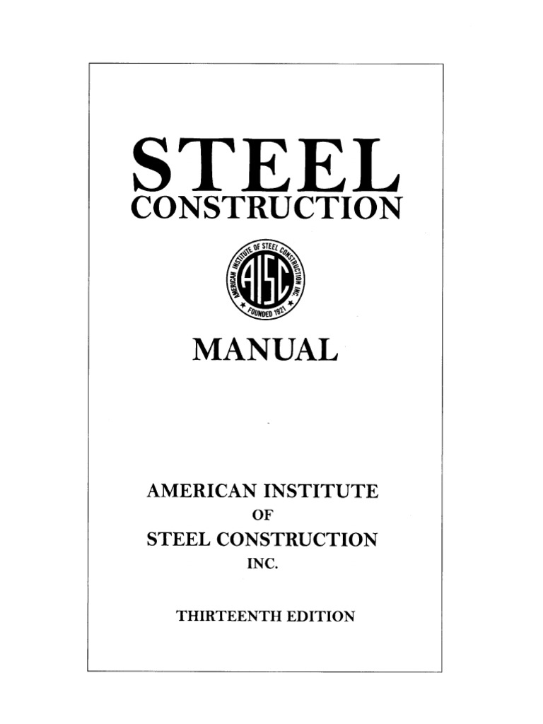 AISC Steel Construction Manual 13th | PDF