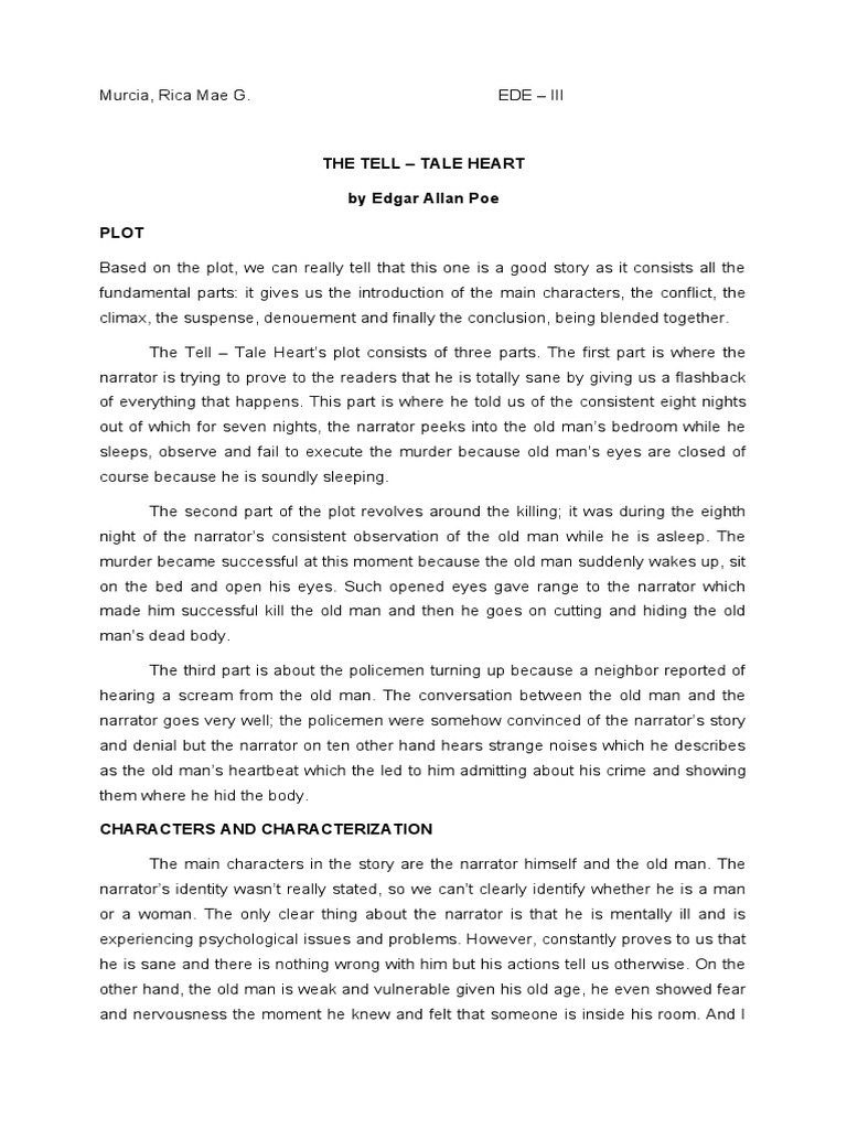 "The Tell-Tale Heart Analysis" | PDF | Psychological Concepts