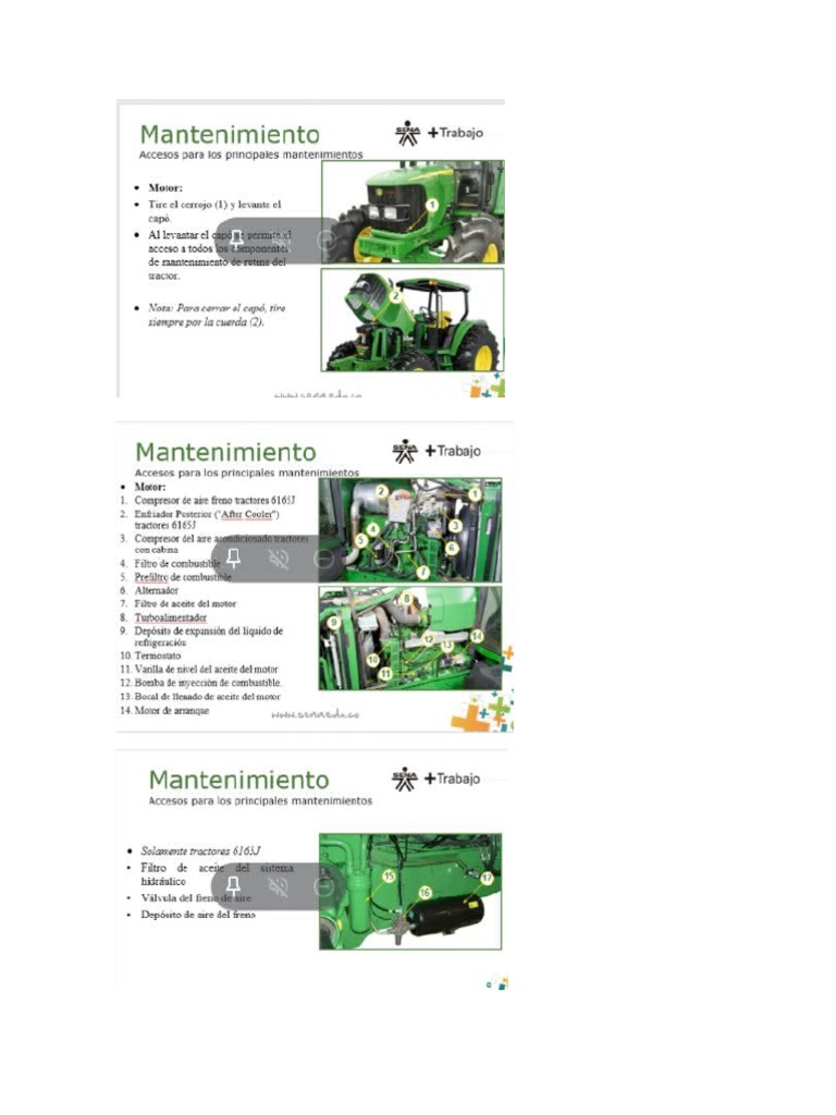 Mantenimiento Del Tractor | PDF | Tractor | Transmisión (Mecánica)