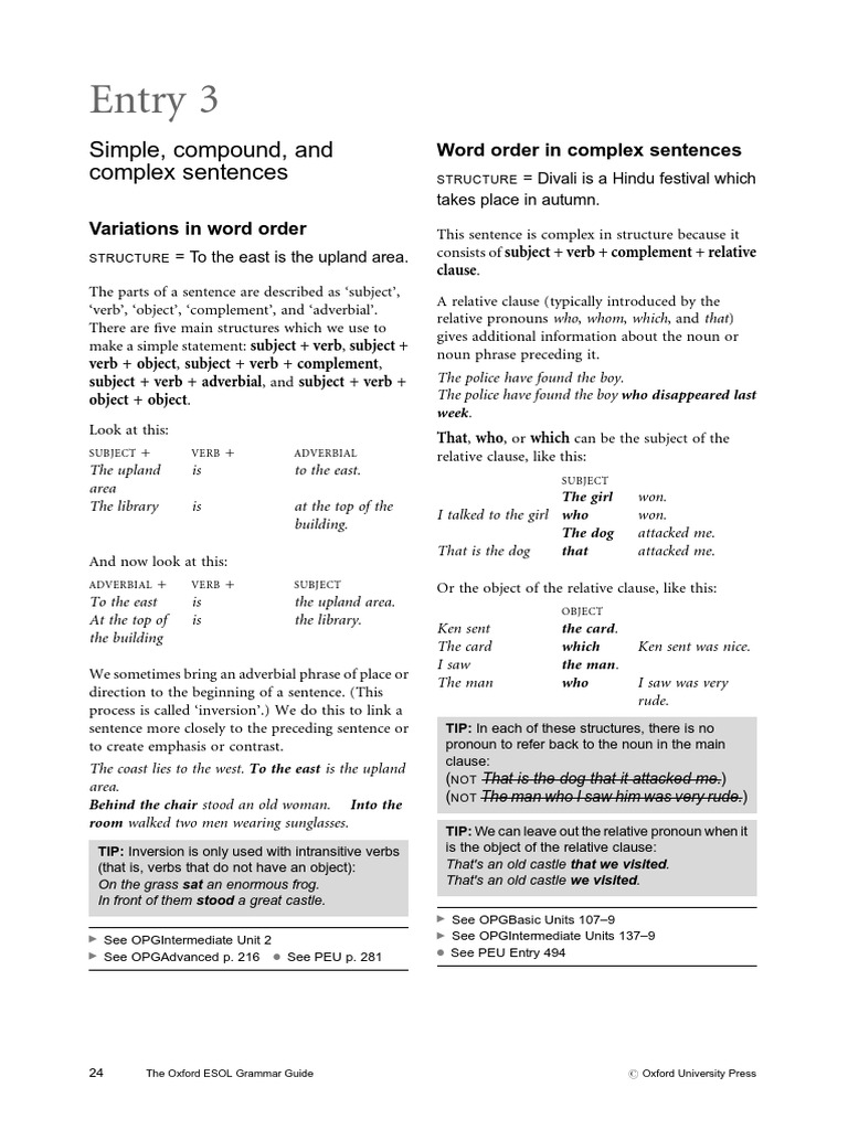Grammar Structure | PDF | Subject (Grammar) | Verb
