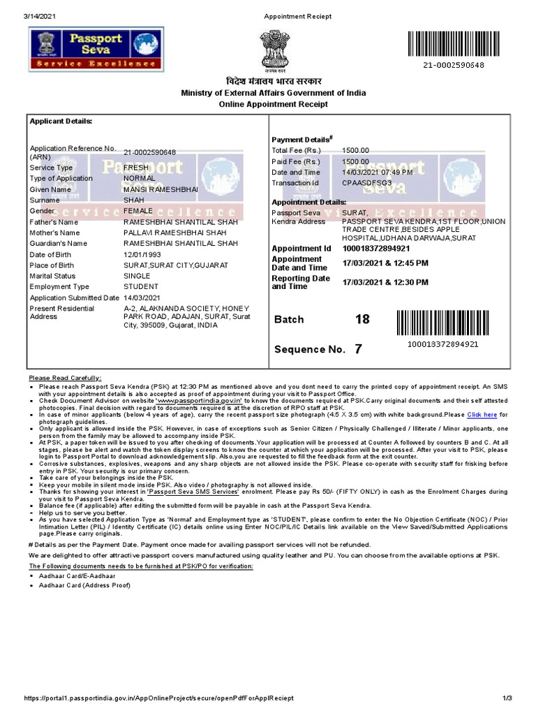 Mansi Application Form | PDF | Identity Document | Government And ...