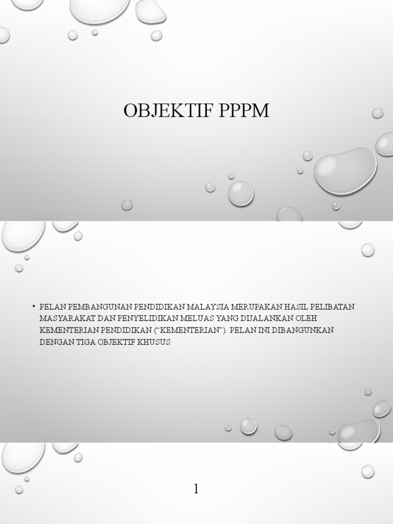 Objektif PPPM Dan Aspirasi Pendidikan | PDF