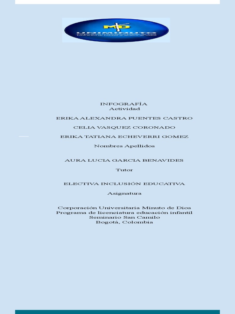 Infografia Electiva CMD | Descargar gratis PDF | Inclusión (Educación) | Aprendizaje