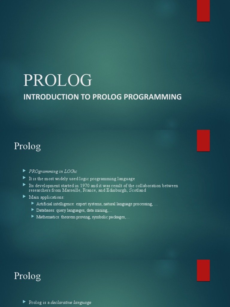 Introduction to Prolog Programming | PDF