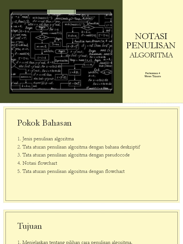 Notasi Penulisan Algoritma | PDF