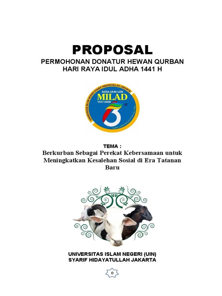 Proposal Hewan Qurban 1441 Revisi | PDF