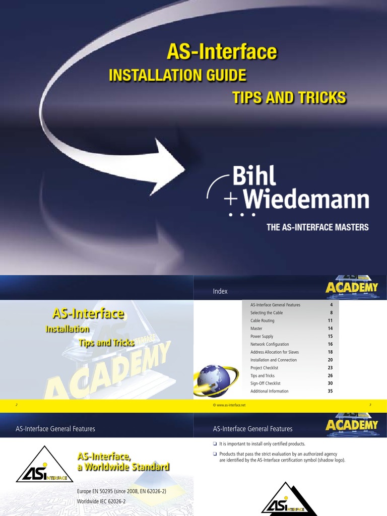 As-Interface: Installation Guide Tips and Tricks | PDF | Power Supply ...