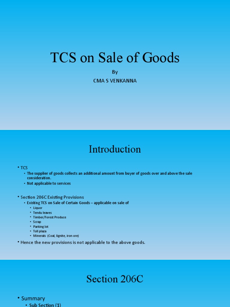 Understand TCS Tax | PDF | Financial Transaction | Receipt