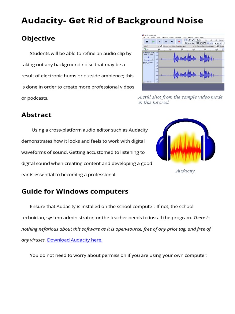 Audacity Tutorial | PDF | Digital Audio | Computing