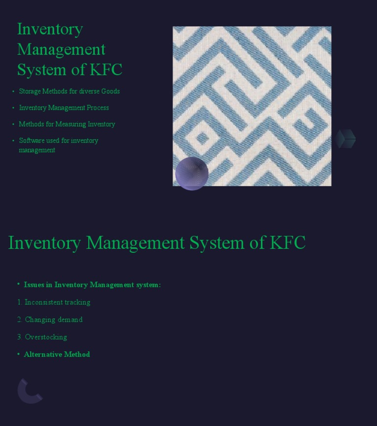 KFC Inventory Management Overview | PDF