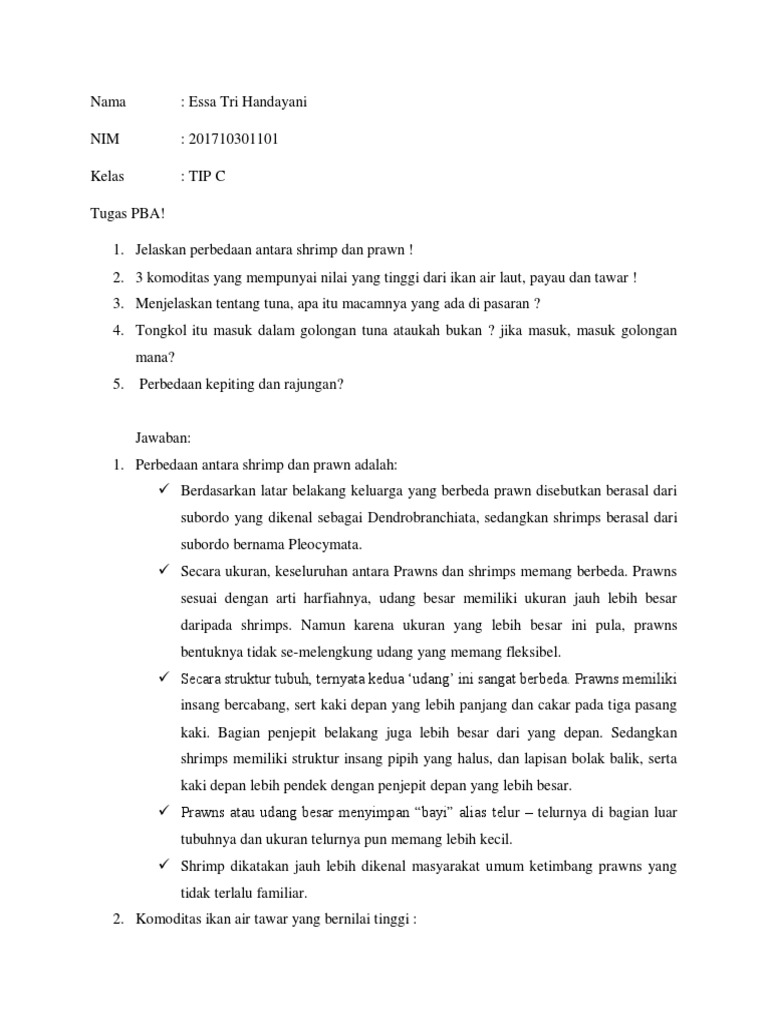 Essa Tri Handayani - 201710301101 | PDF