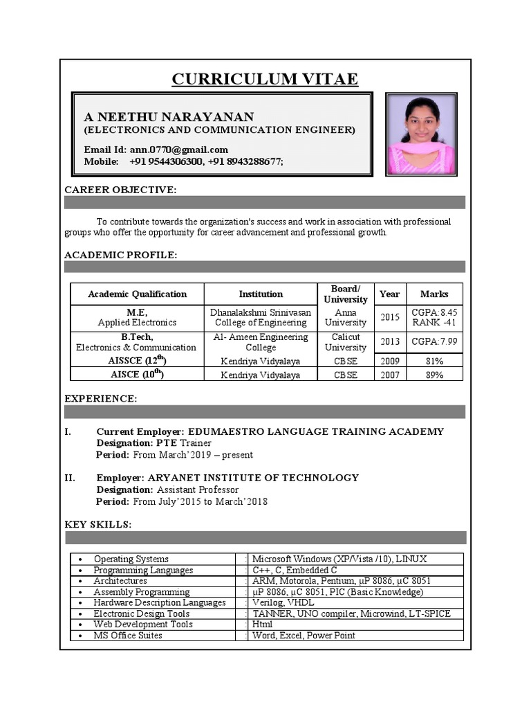 Neethu CV | PDF | Electronic Design Automation | Wireless