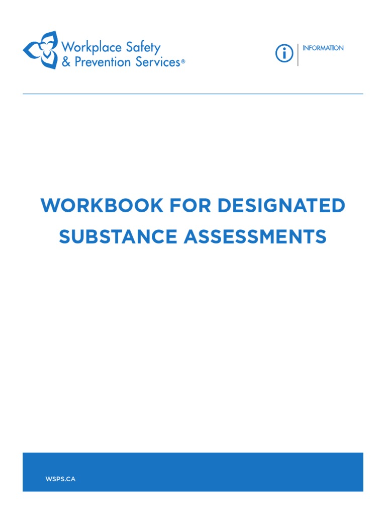 Workbook For Designated Substance Assessments: Wsps - Ca | Download ...
