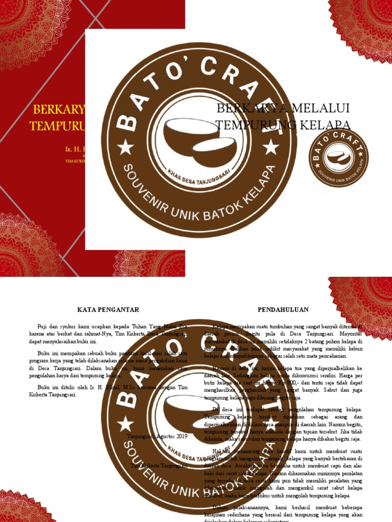 Kerajinan Unik dari Tempurung Kelapa | PDF