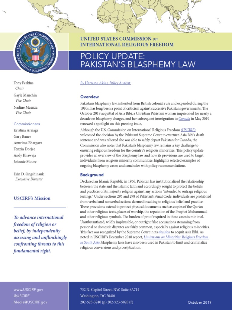 Pakistan's Blasphemy Law Overview | PDF | Human Rights | Crime & Violence