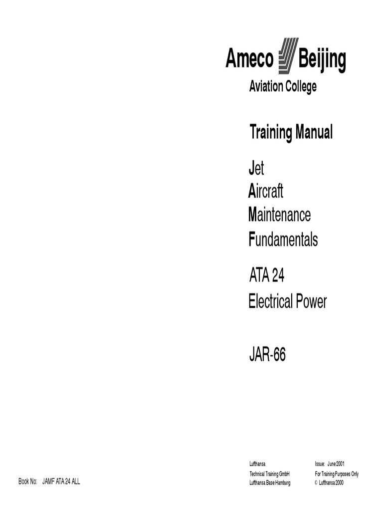 Beijing Ameco: Training Manual Jet Fundamentals Aircraft Maintenance ...