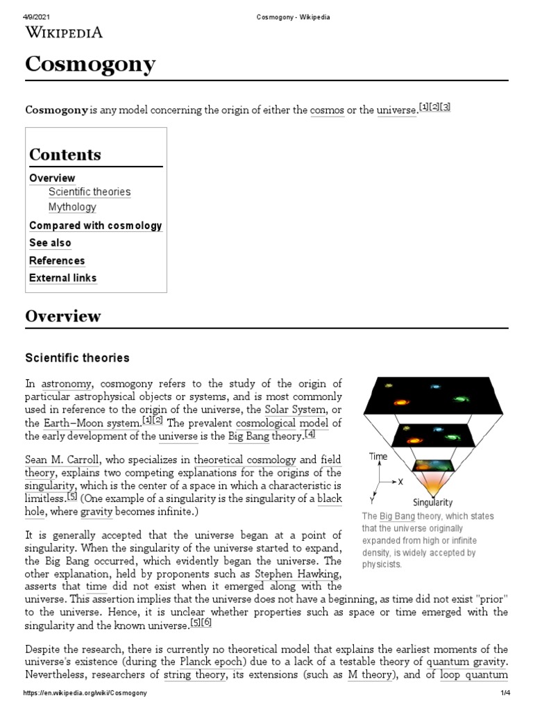 About Cosmogony | PDF | Cosmology | Astronomy