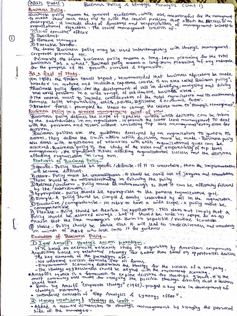 Bpsa Unit-1 & Ii | PDF